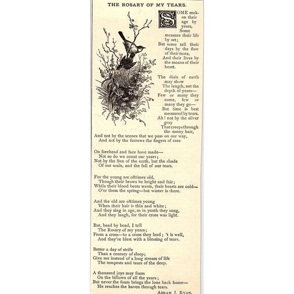 None and/or Unknown | Accents | The Rosary Of My Tears Abram J Ryan 884 ...